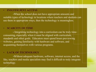 Technology Integration Education Issues | PPTX
