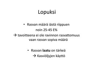 Niinikoski: Rasvan merkitys | PPT