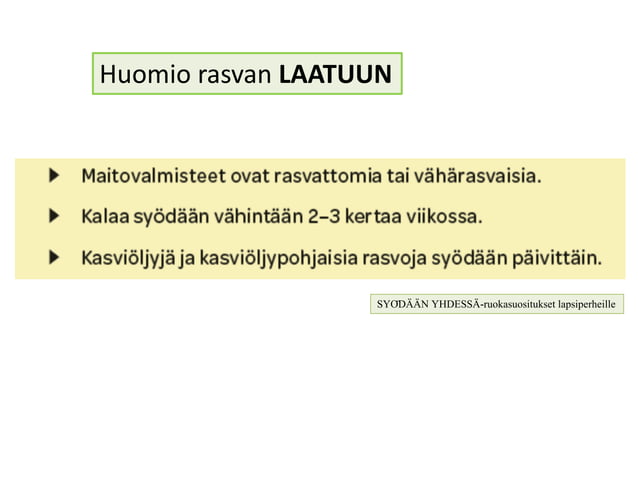 Niinikoski: Rasvan merkitys | PPT | Free Download