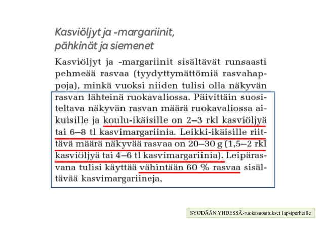 Niinikoski: Rasvan merkitys | PPT