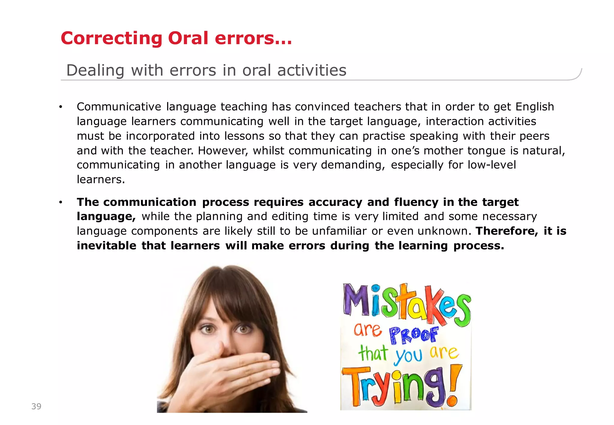 Errors,correcting and feedback | PDF