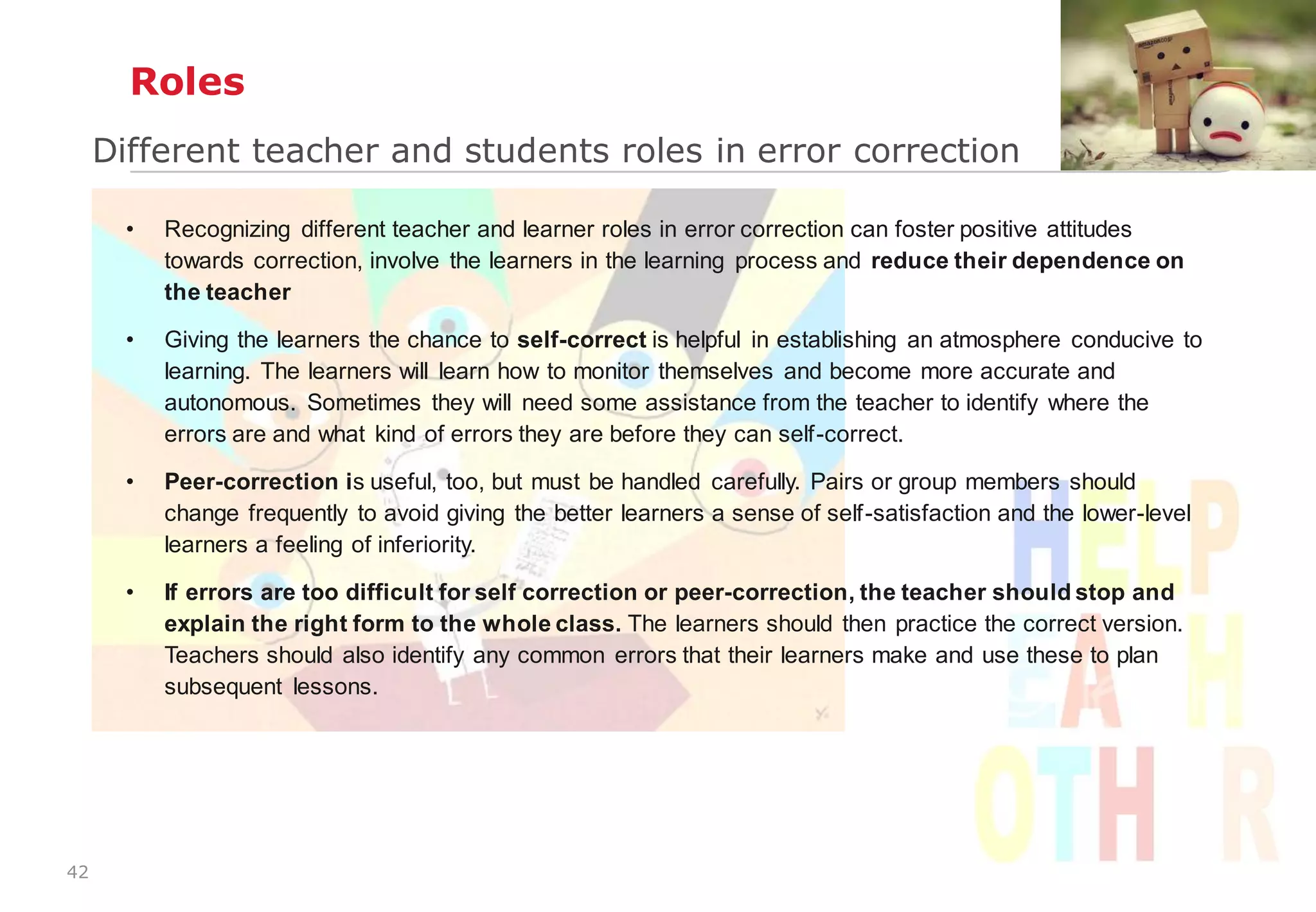 Errors,correcting and feedback | PDF