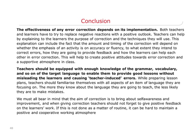 Errors,correcting and feedback | PDF | Educational Assessment | Education