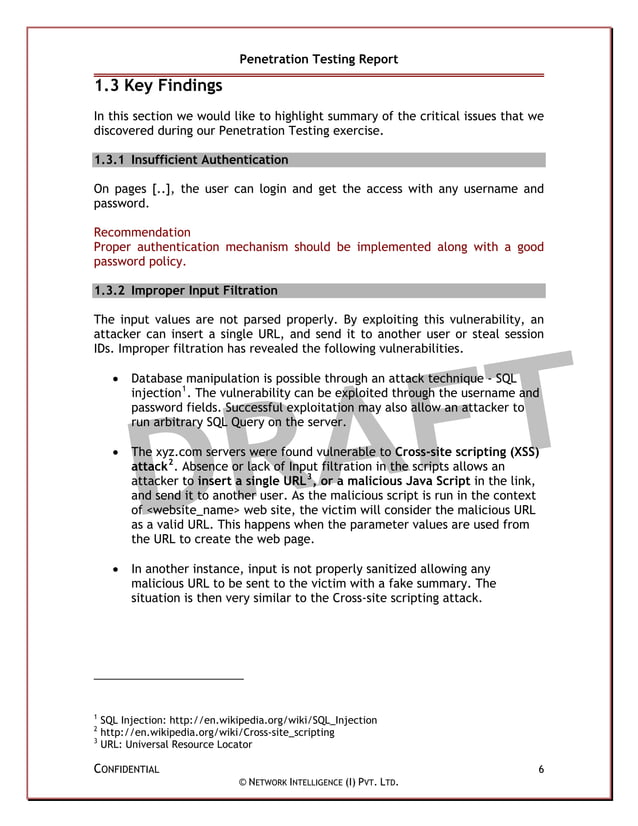 Nii sample pt_report | PDF