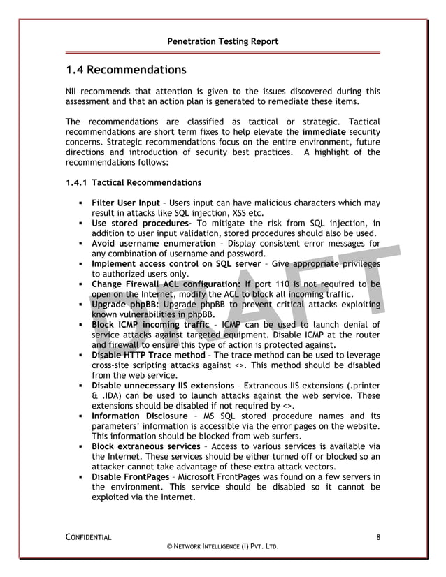 Nii sample pt_report | PDF