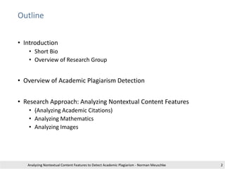 Analyzing Nontextual Content Features to Detect Academic Plagiarism | PPT