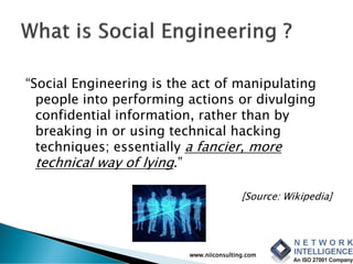 NII Social Engineering Case Study | PDF