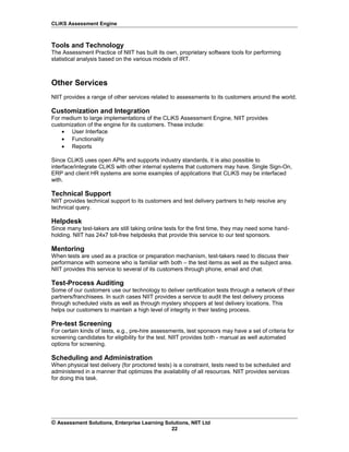 Niit assessment practice white paper oct 07 | DOC