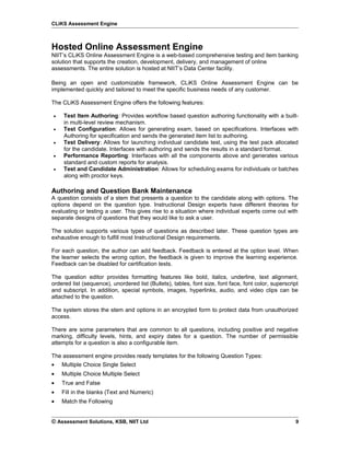 Niit assessment practice white paper oct 07 | DOC