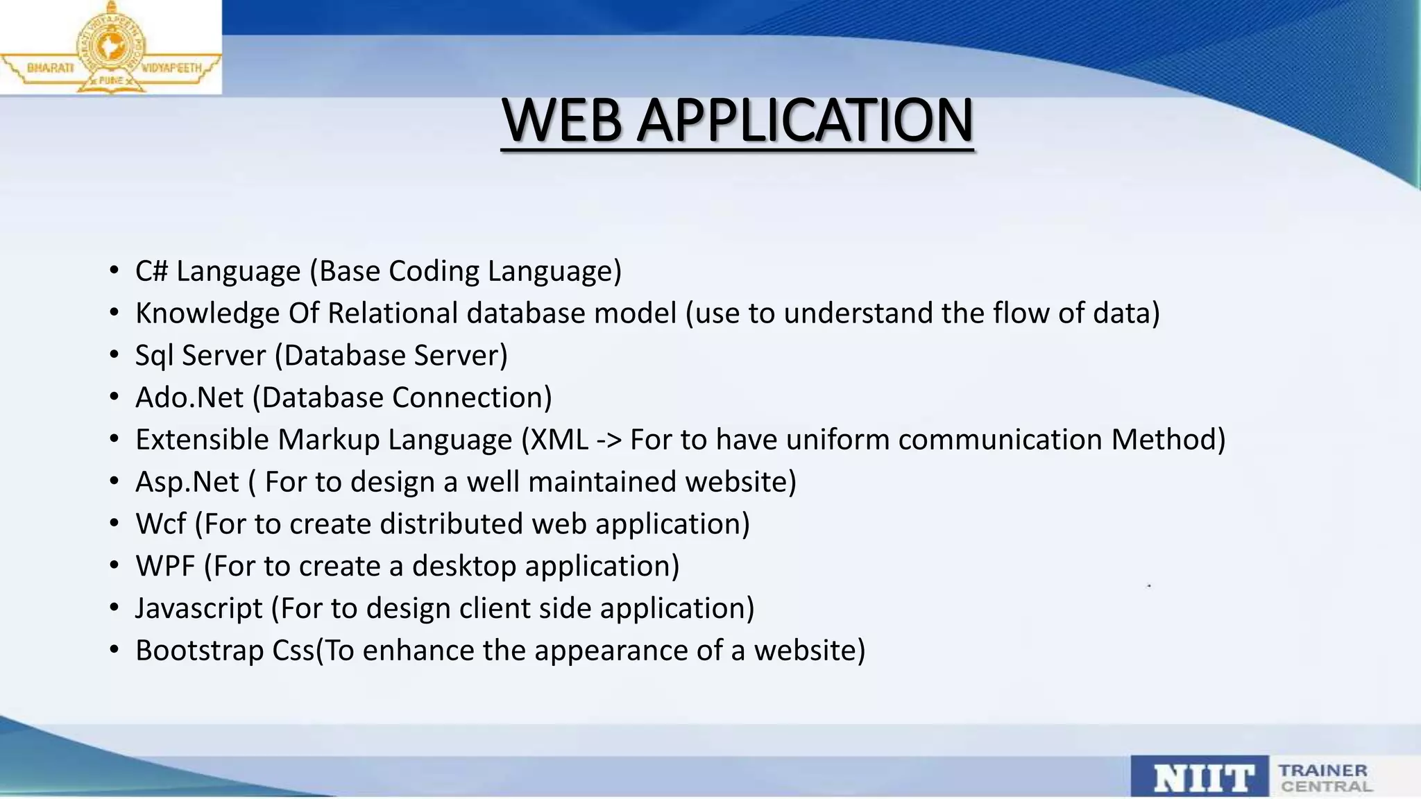 Summer Internship Report Presentation | PPTX | Databases | Computer Software and Applications