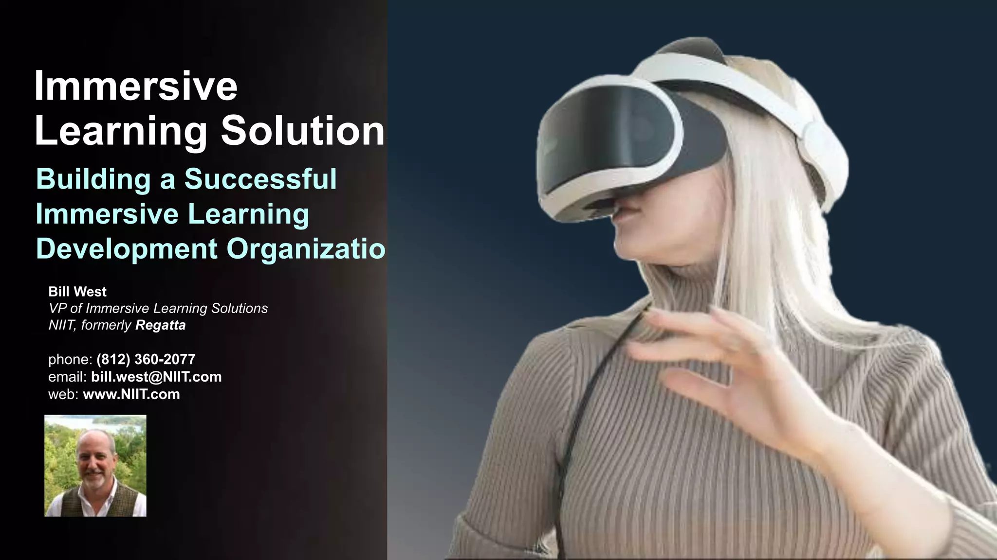 NIIT Immersive Learning Solutions - Where to Start | PPT