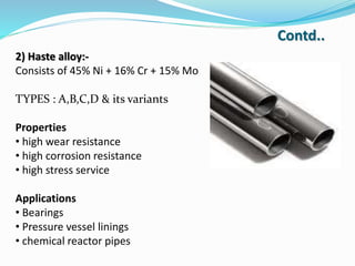 Nickel & Its Alloys | PPTX