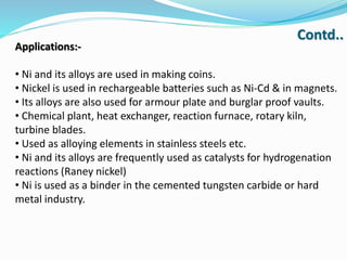 Nickel & Its Alloys | PPTX