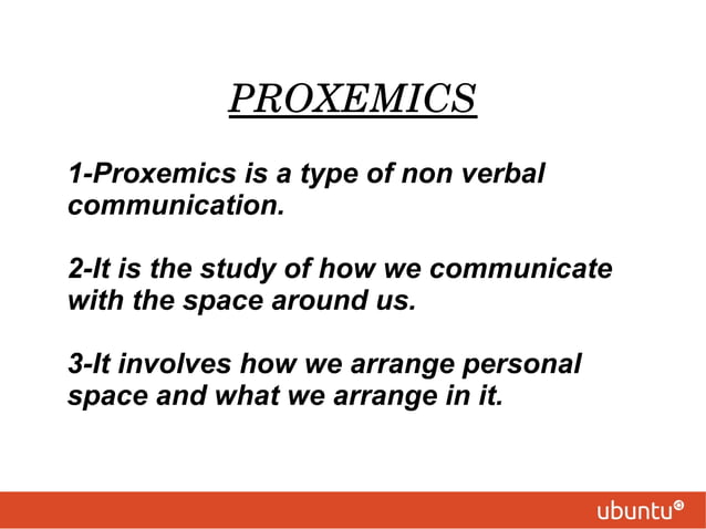 PROXEMICS | PPT | Science