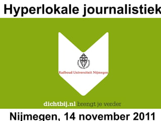 Hyperlocal Introduction | PPT