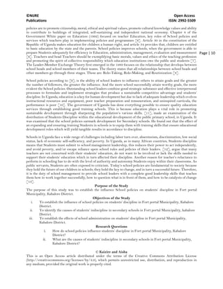 School policies and discipline of students: A case study of selected ...