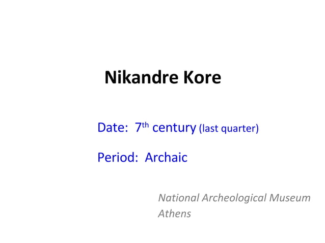 Nikandre Kore | PPT