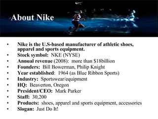 Nike_Marketing Policy | PPT