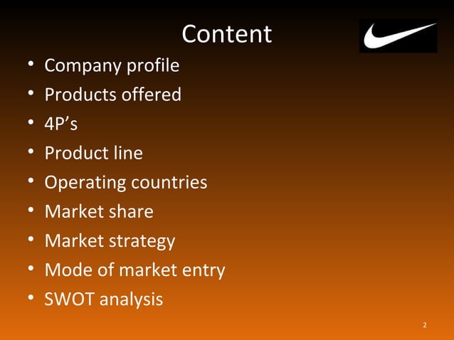 Nike brand analysis | PPT | Sports Equipment | Sports