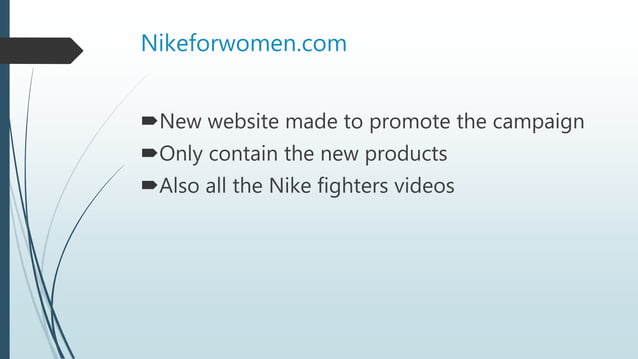 Nike for women | PPTX