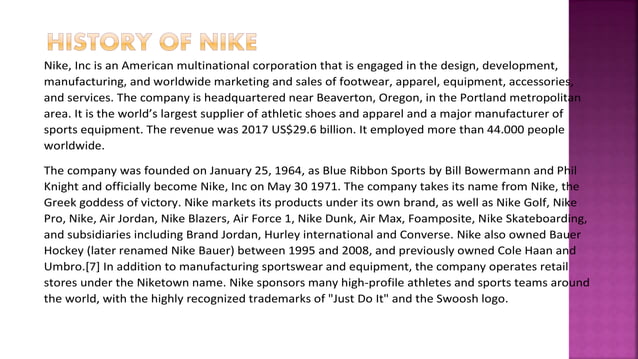 Nike | PPTX