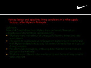 A presentation on Nike- It's products and future aspects | PPTX