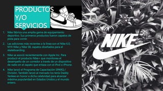 NIKE, EMPRESA NIKE Y SU ESTUDIO EN BASE A LA MATRIZ BCG | PPTX