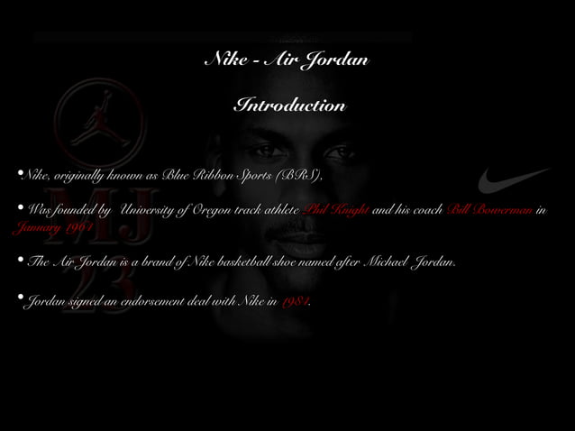 Nike air jordan | PPT