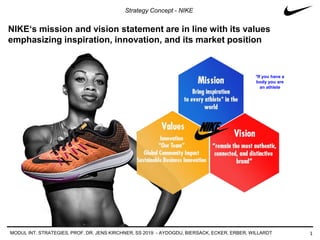 NIKE - STRATEGIC CONCEPT PAPER | PDF
