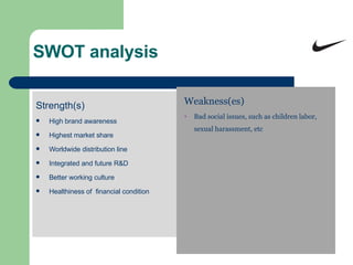 Nike Internal-External Assessment | PPT