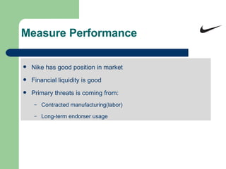 Nike Internal-External Assessment | PPT