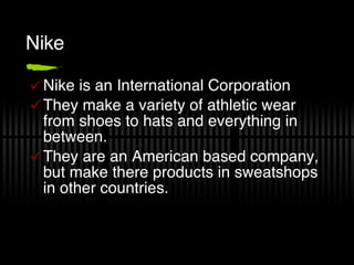 Nike Is Bad | PPT
