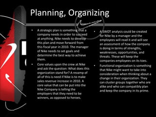 Nike Management Review | PPTX