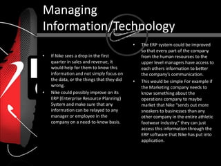 Nike Management Review | PPTX