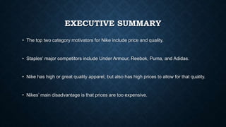 Nike Apparel Marketing Research | PPTX
