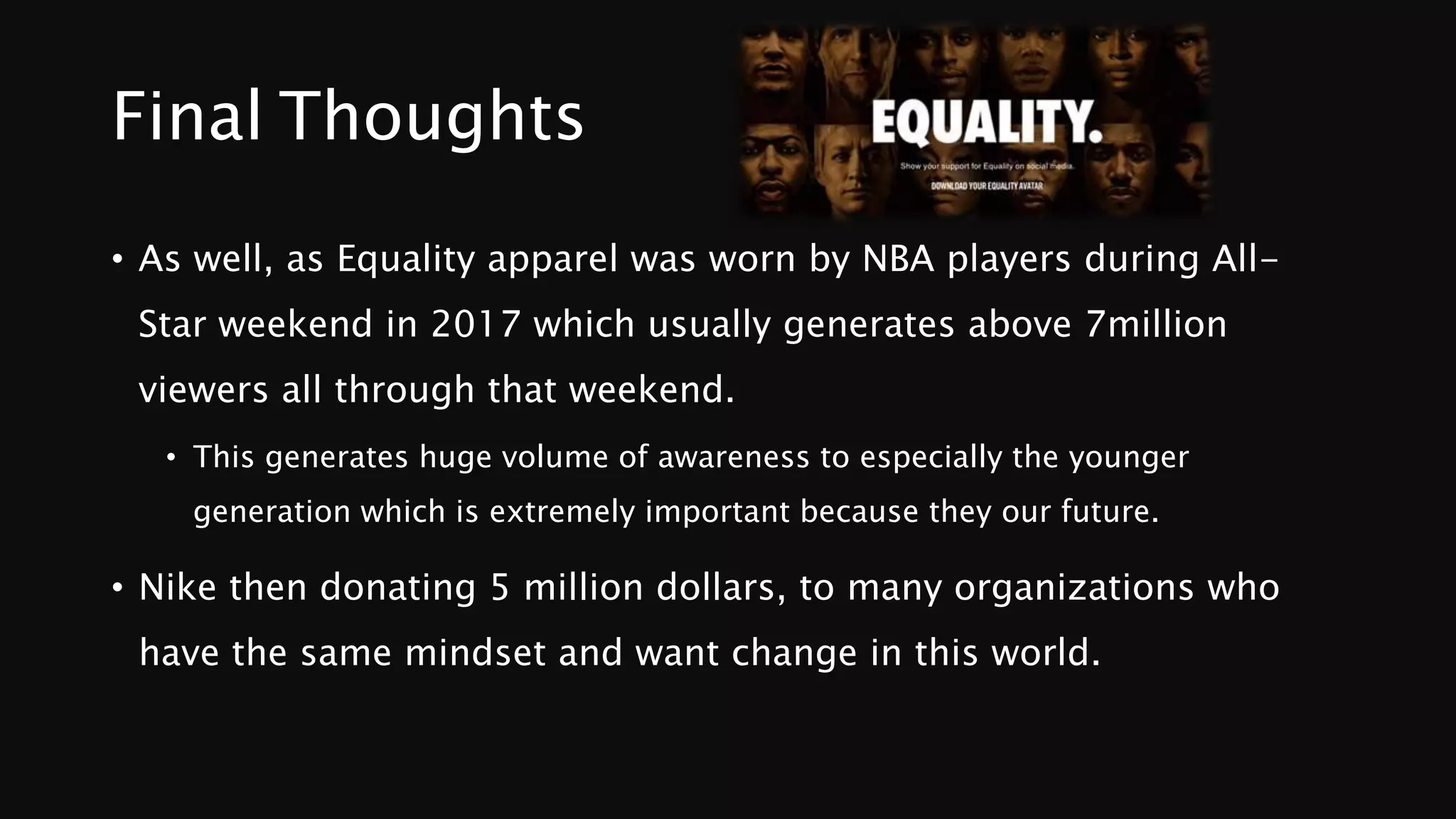 Nike Equality Campaign | PPTX