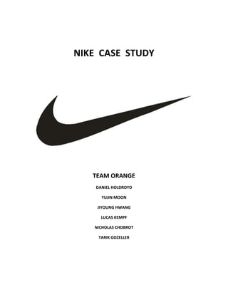 Nike case analysis | PDF