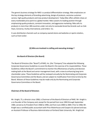 Nike case analysis | PDF