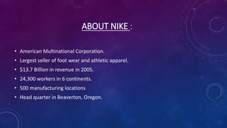 NIKE Case Study | PPTX