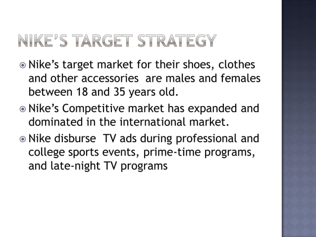 Nike competitive analysis | PDF | Apparel Industry | Industries