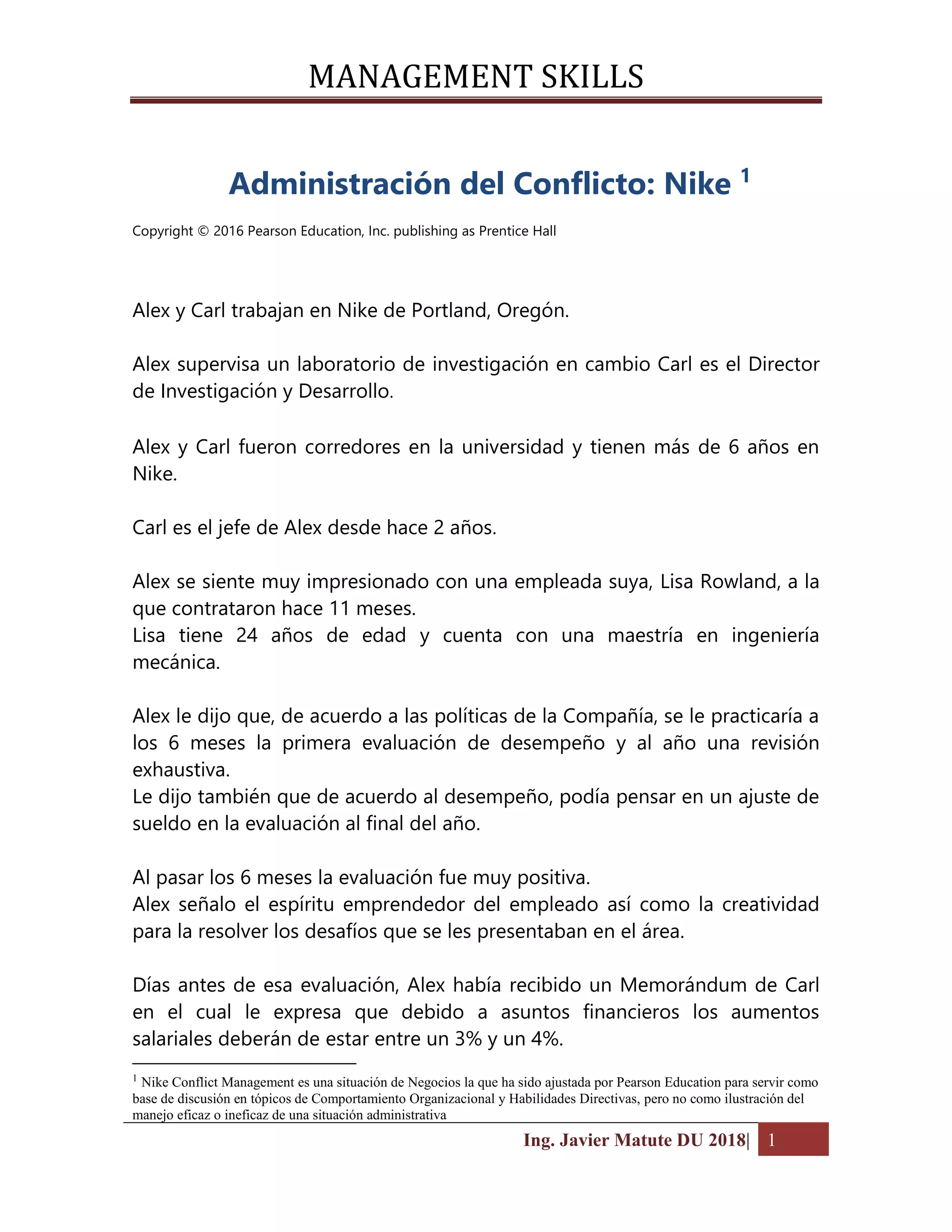 Nike conflict management | PDF
