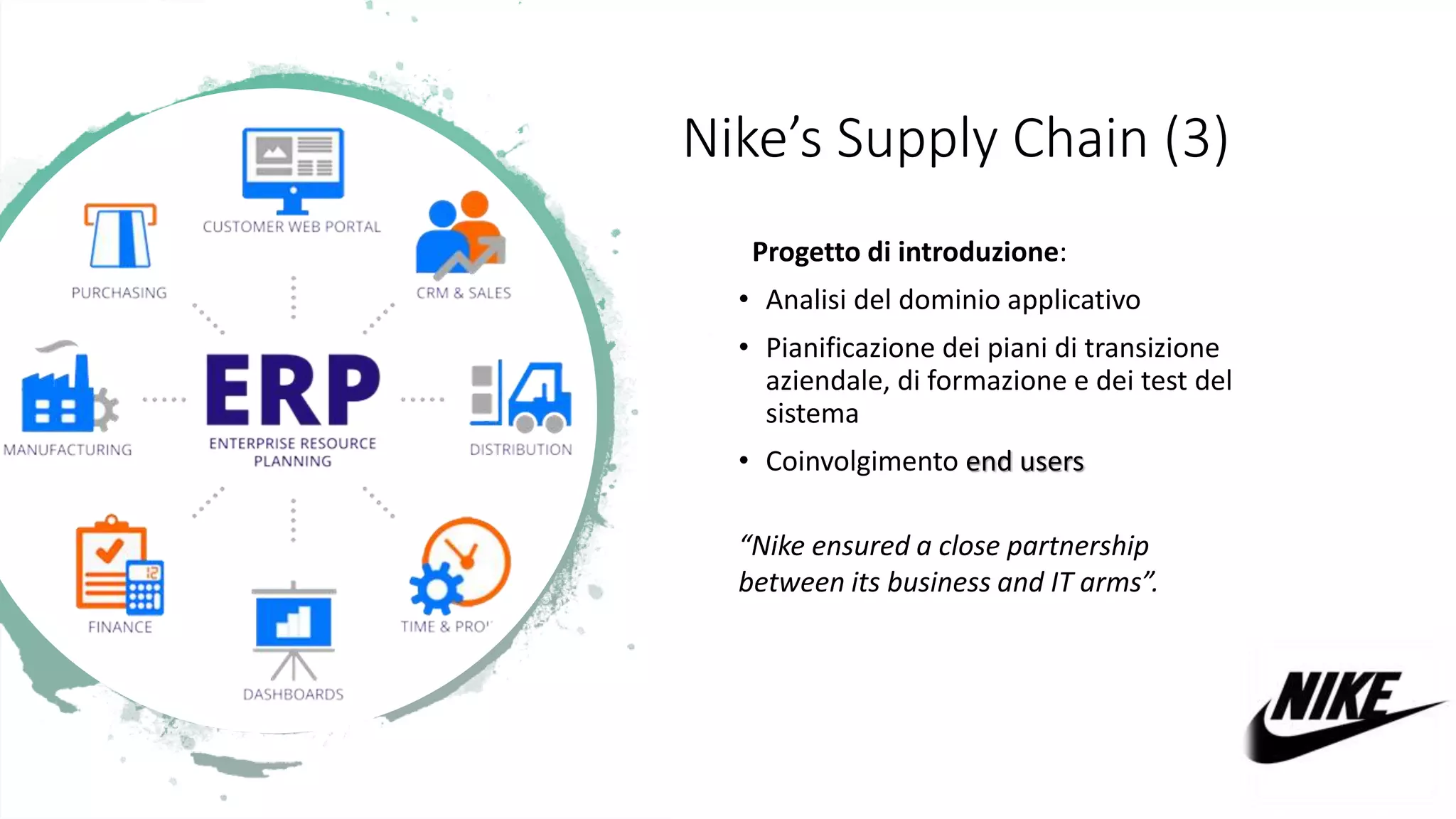 implementazione sistema erp Nike | PPTX