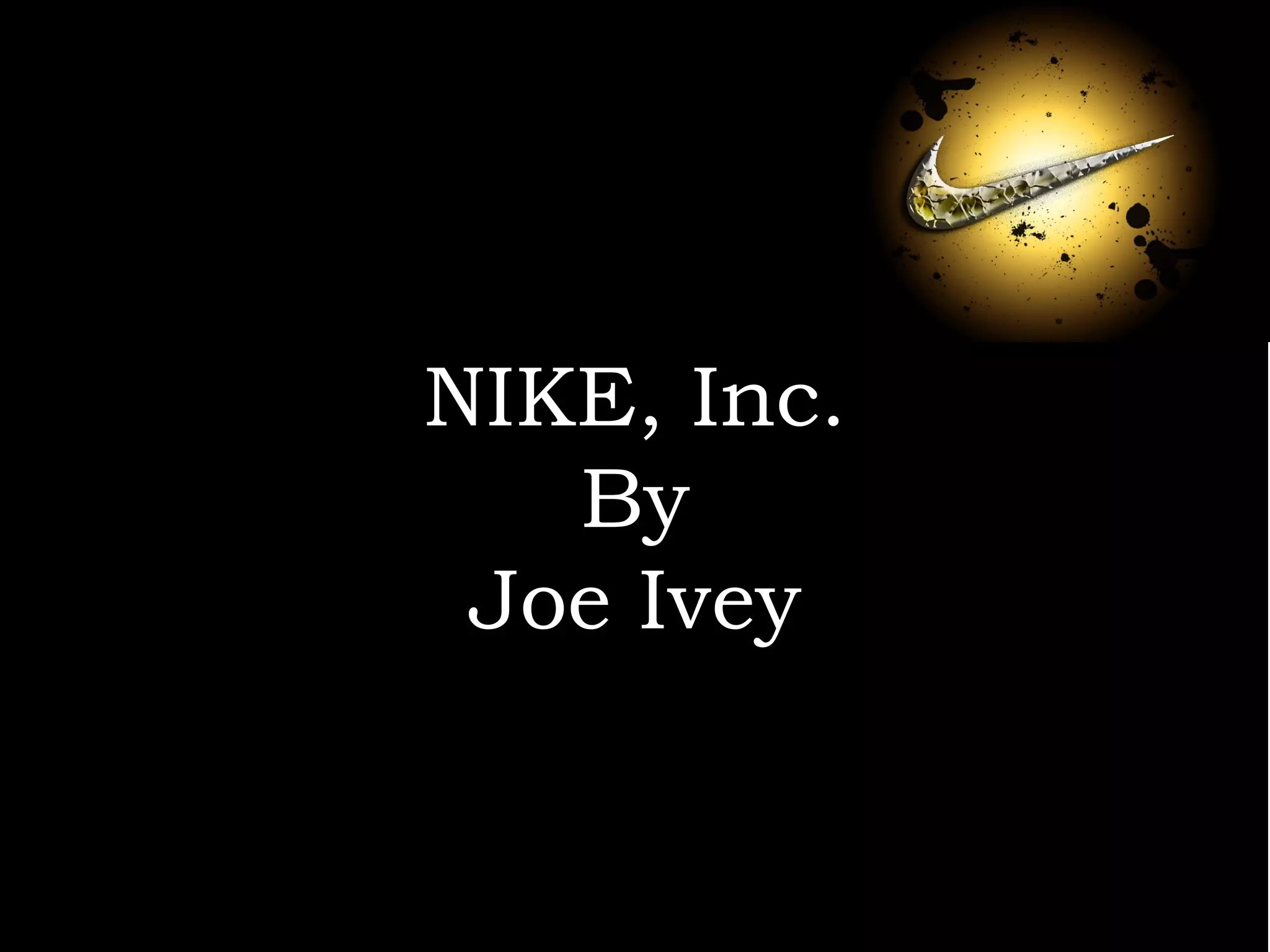 Nike, inc. presentation | PPT