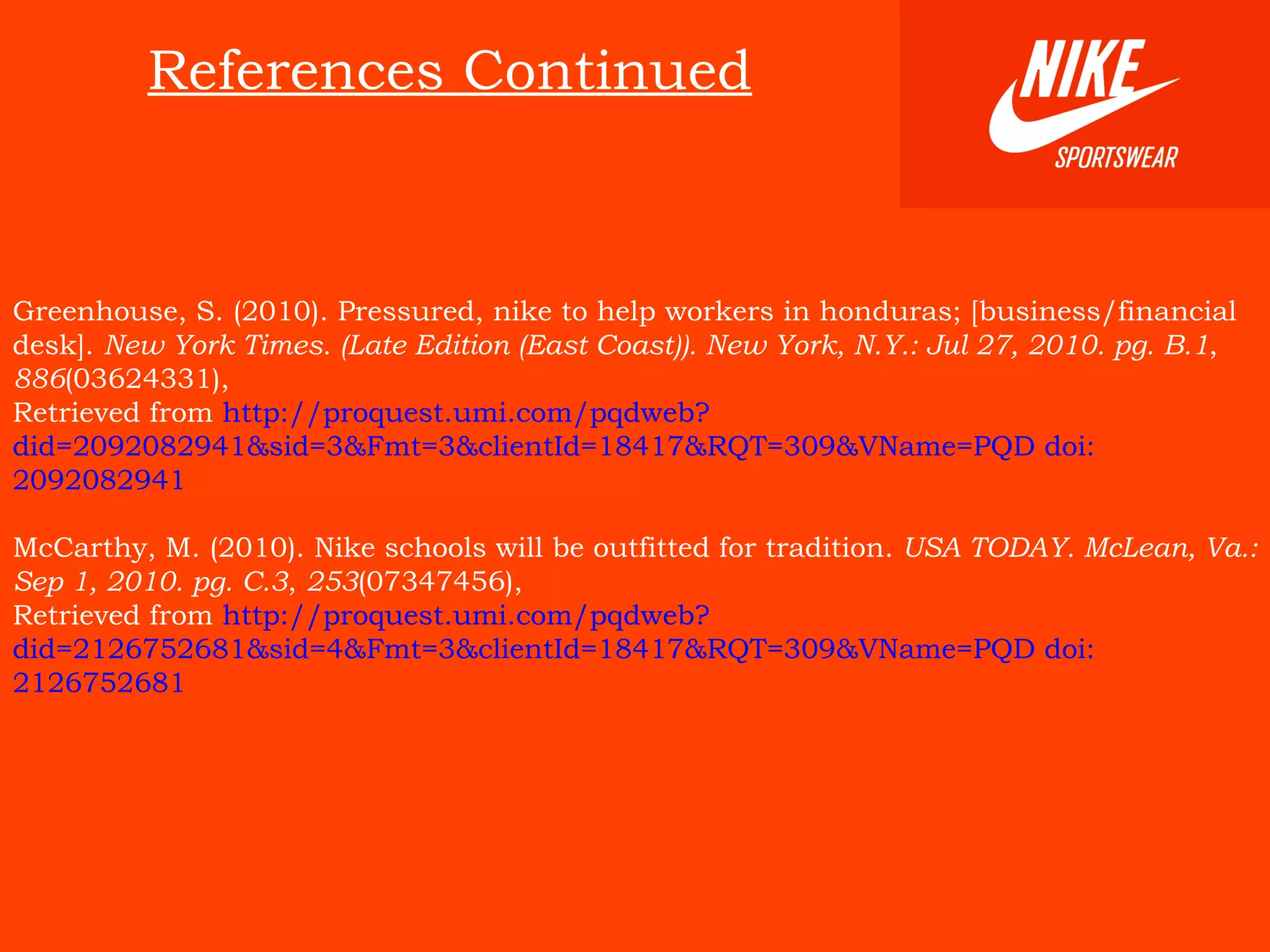 Nike, inc. presentation | PPT
