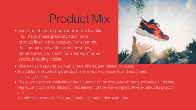 Nike Inc Marketing Mix Neeta Maxen | PDF | Apparel Industry | Industries