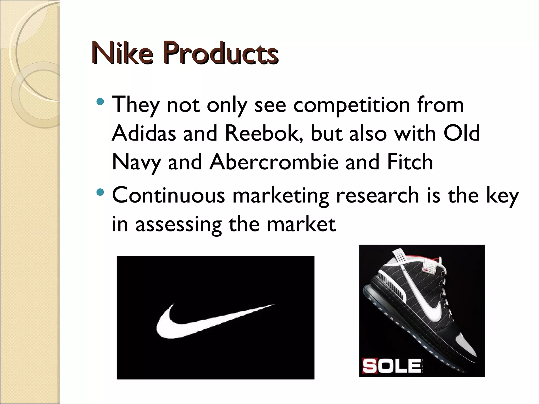 Nike industry analysis presentation | PPT