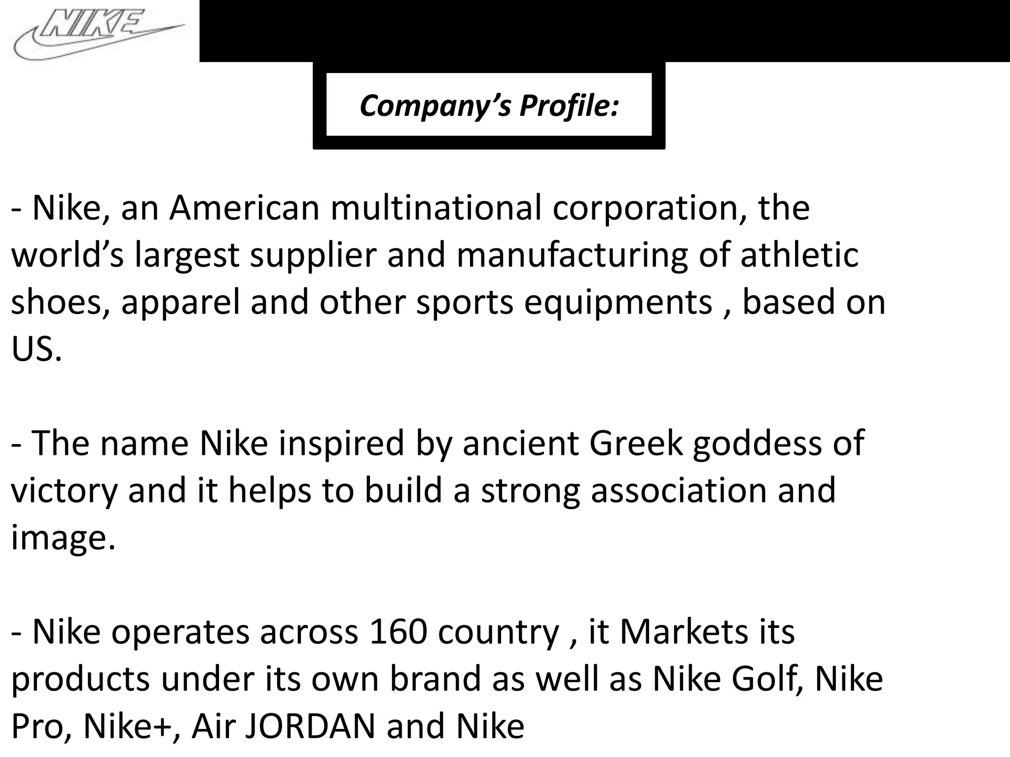 Nike Marketing Plan | PPSX