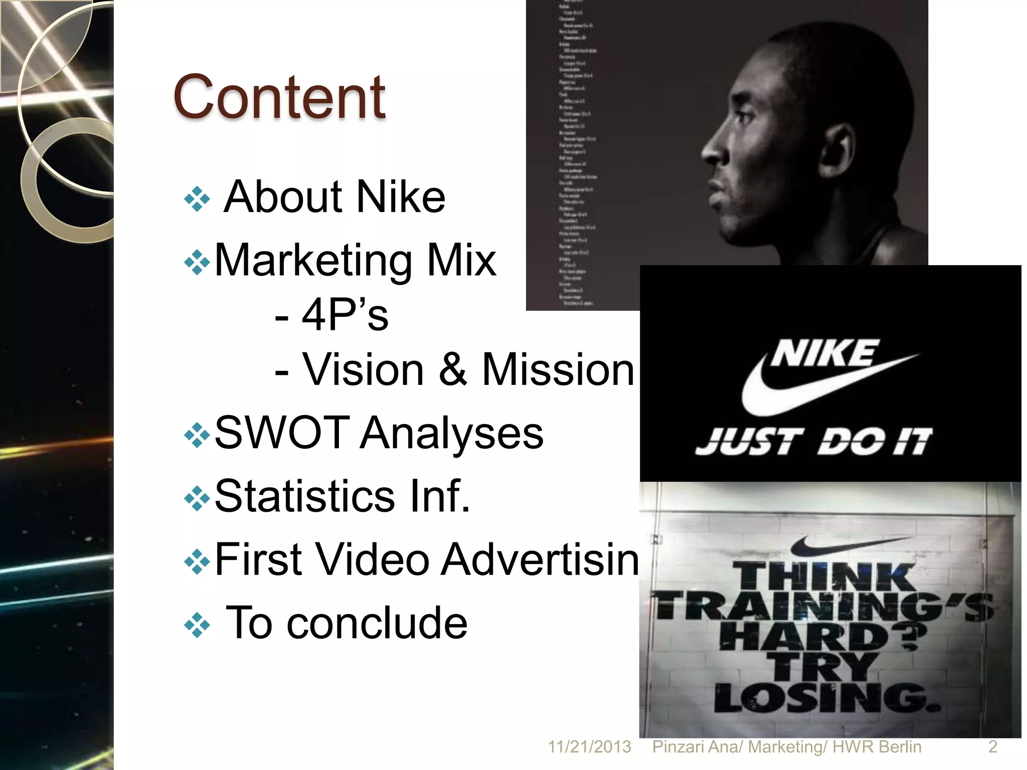 Nike basic marketing | PPT