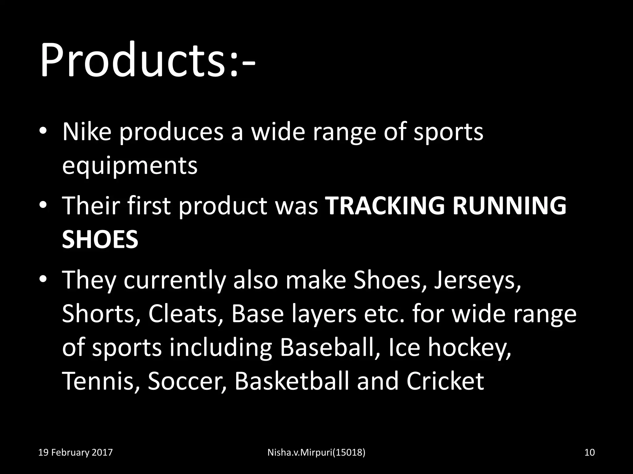 Nike presentation | PPTX