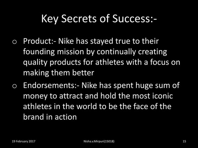 Nike presentation | PPTX